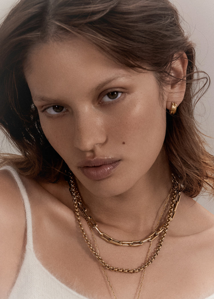 Rome Bold Link Chain Necklace 14k Gold - Kinn