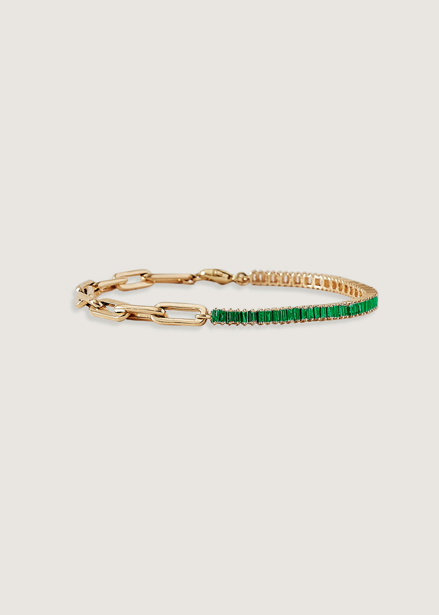 Emerald baguette bracelet store