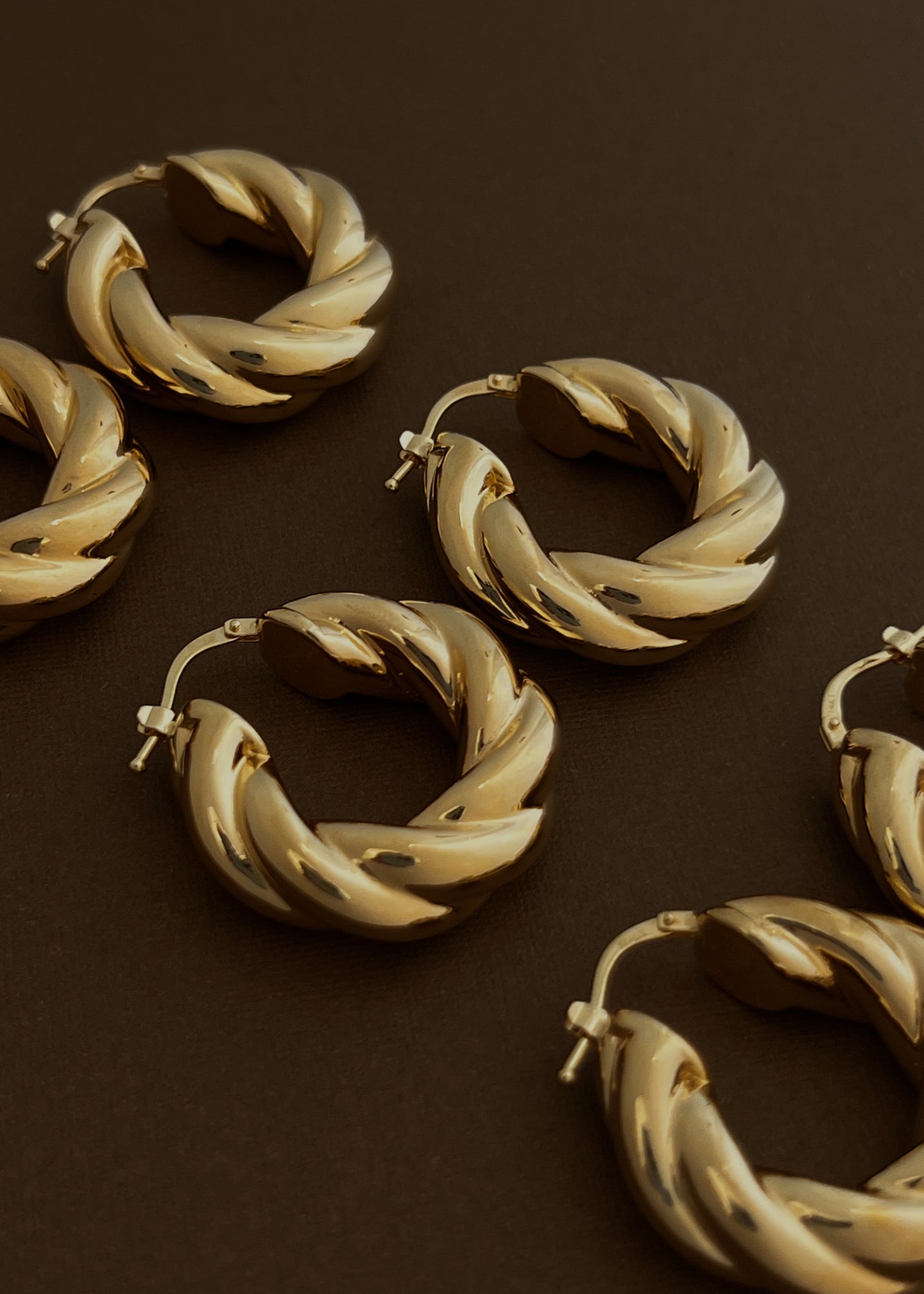 Taylor Twist Hoop Earrings - Kinn