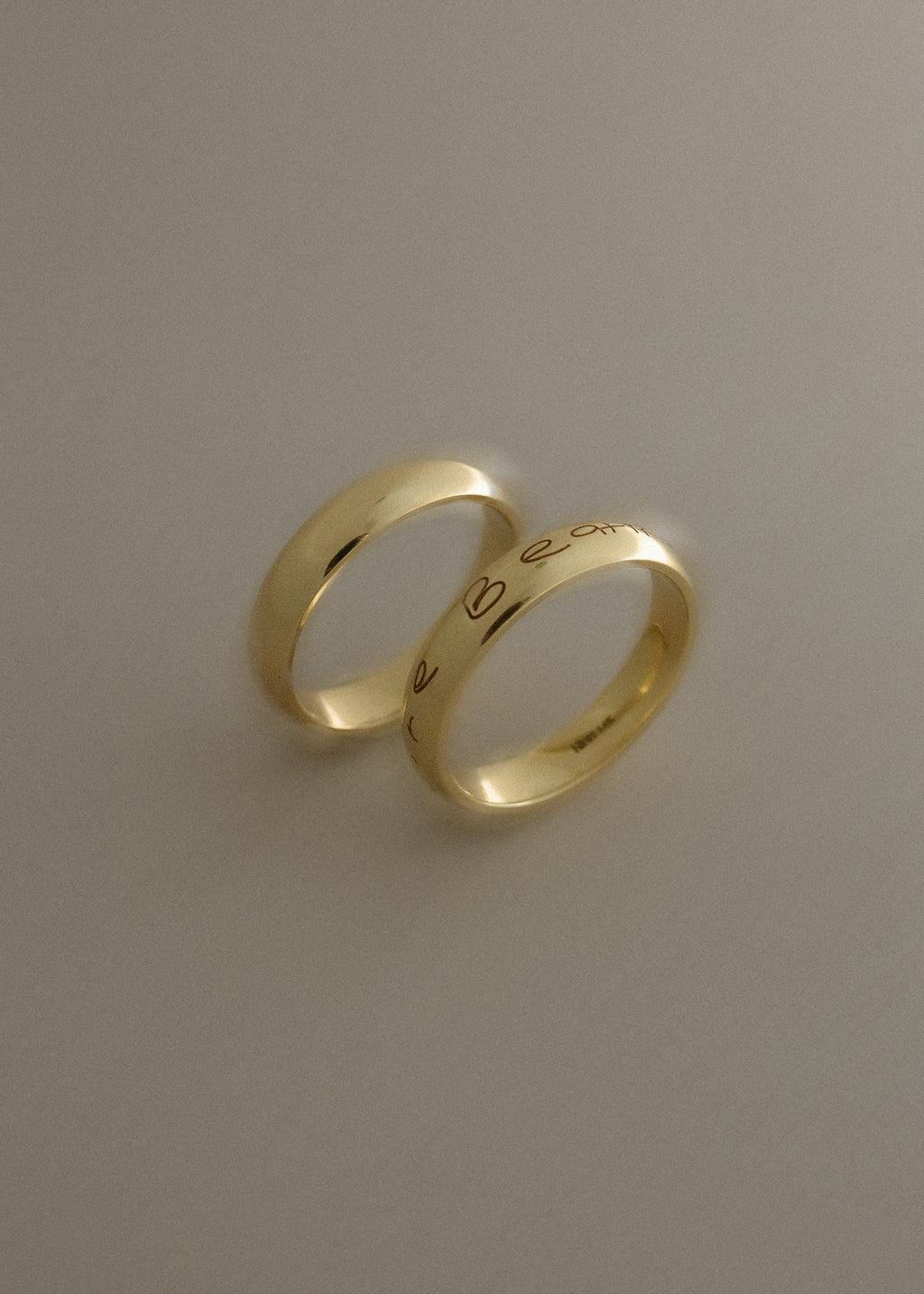 14k Gold Heirloom Handwritten Comfort Ring | Kinn