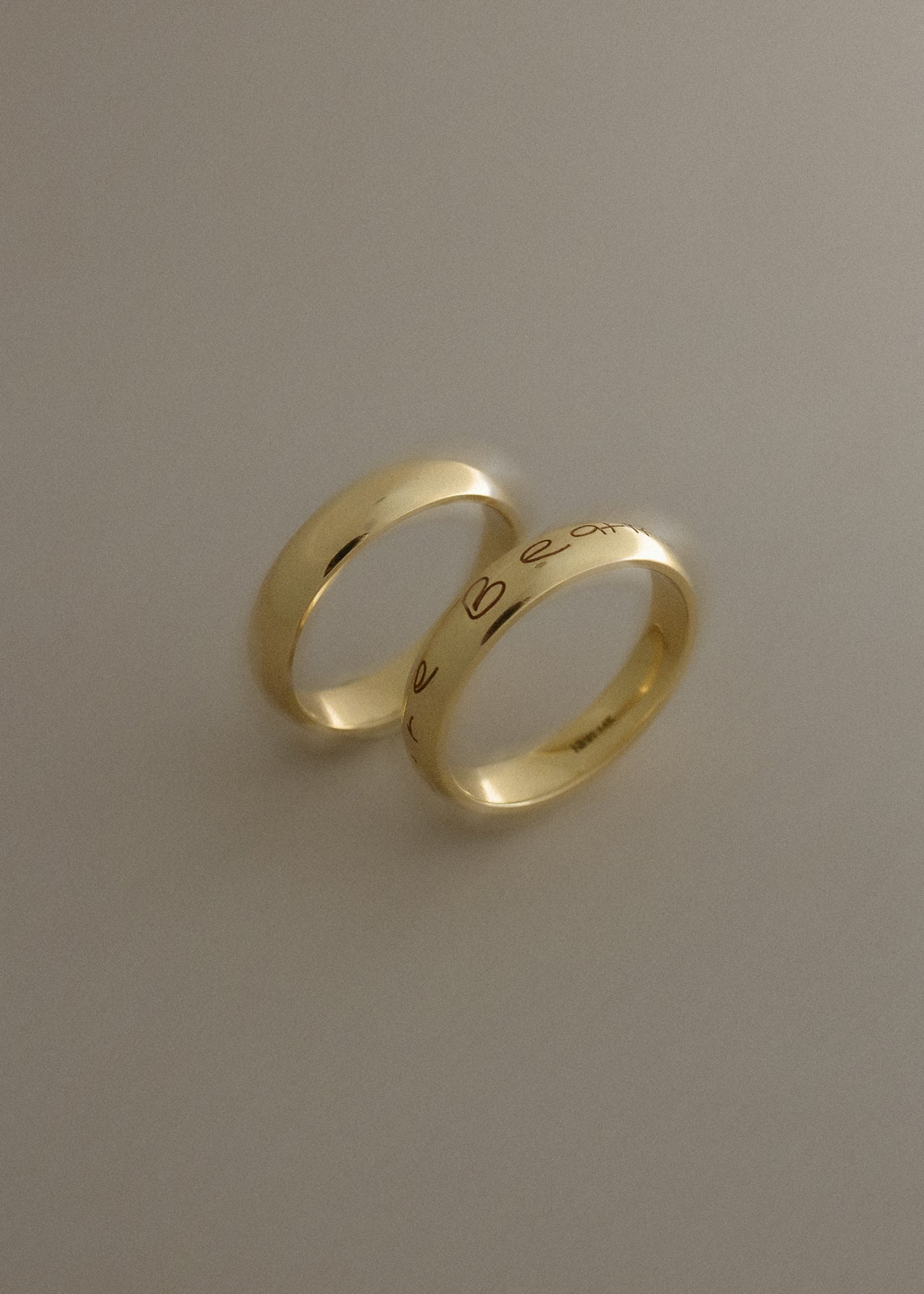 14k Gold Heirloom Handwritten Comfort Ring | Kinn