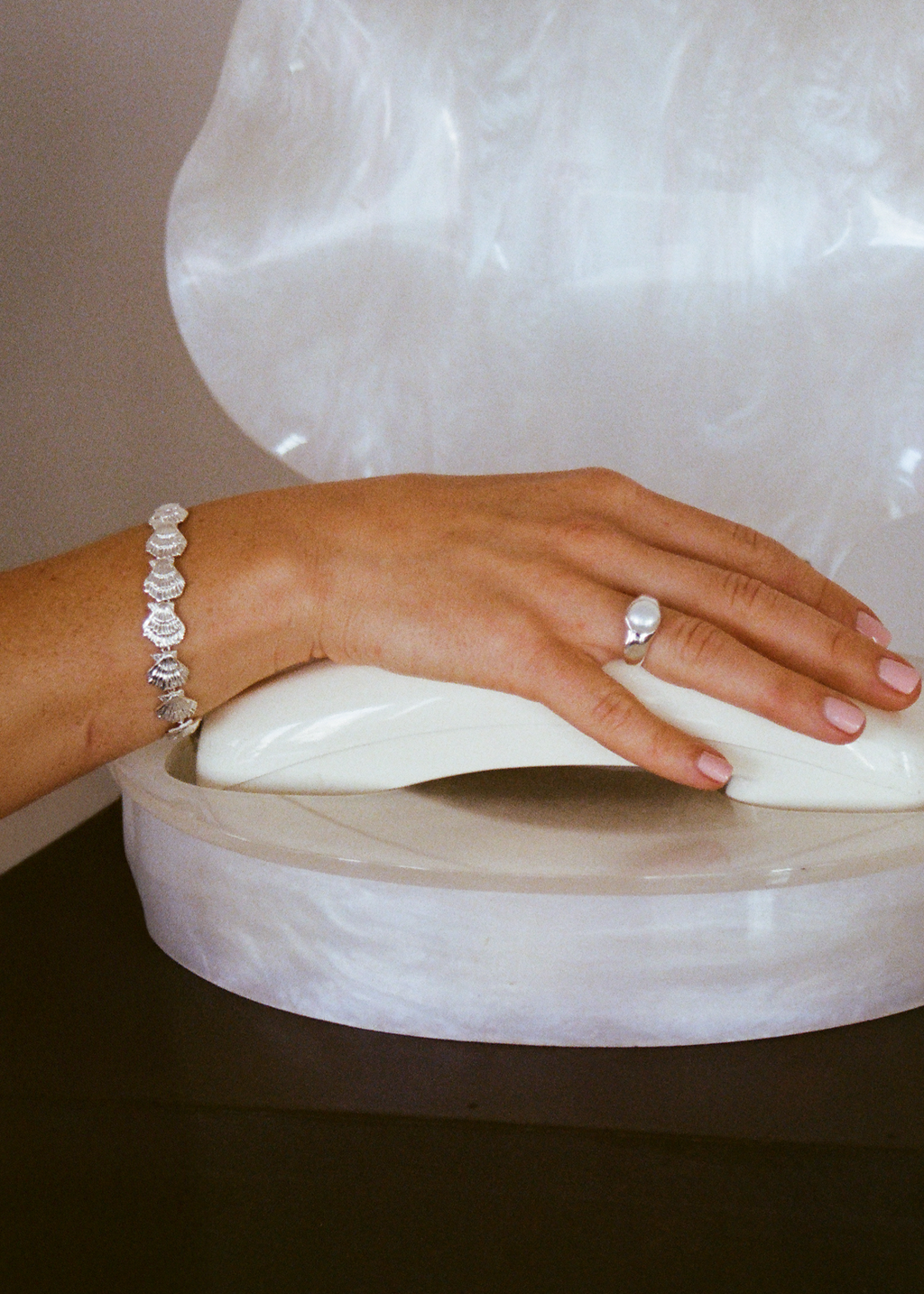 Sterling Silver Seashell Bracelet | Kinn Studio