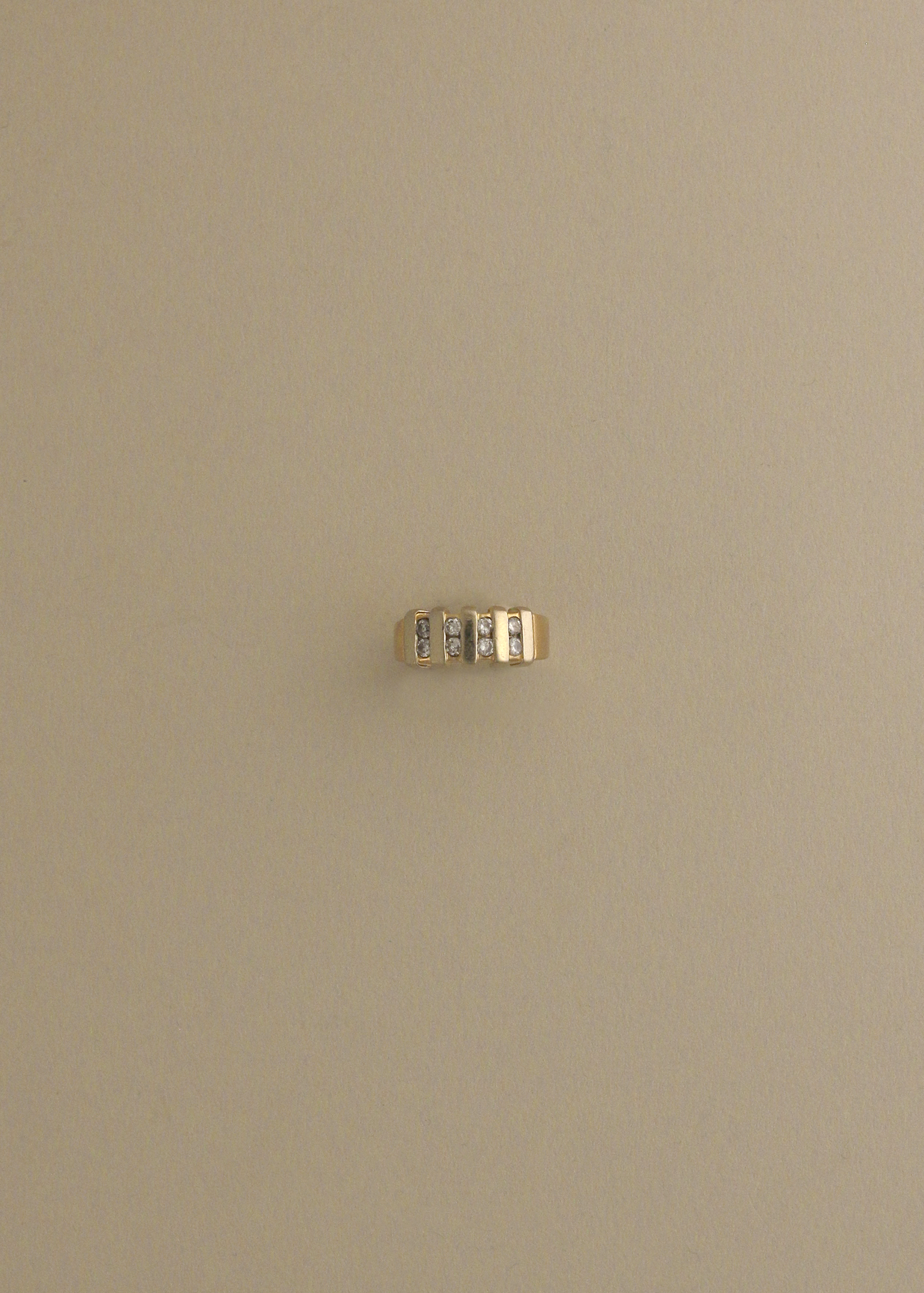Vintage Channel Diamonds 14k Ring | Kinn Studio