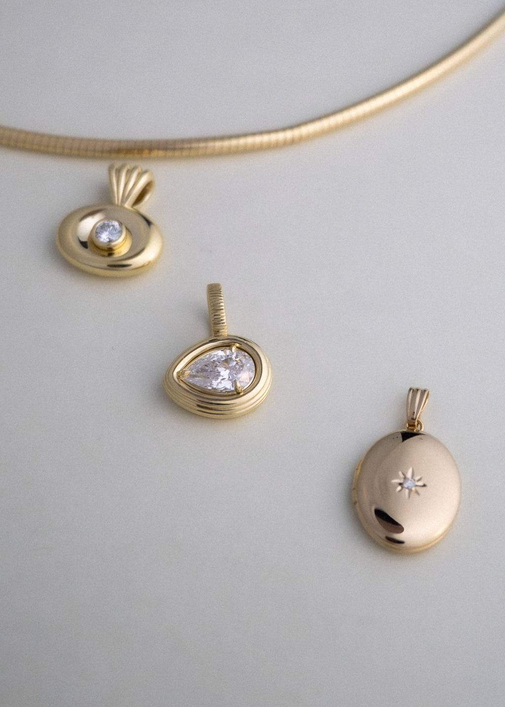 Colette Pear Shaped Diamond Pendant | Kinn Studio
