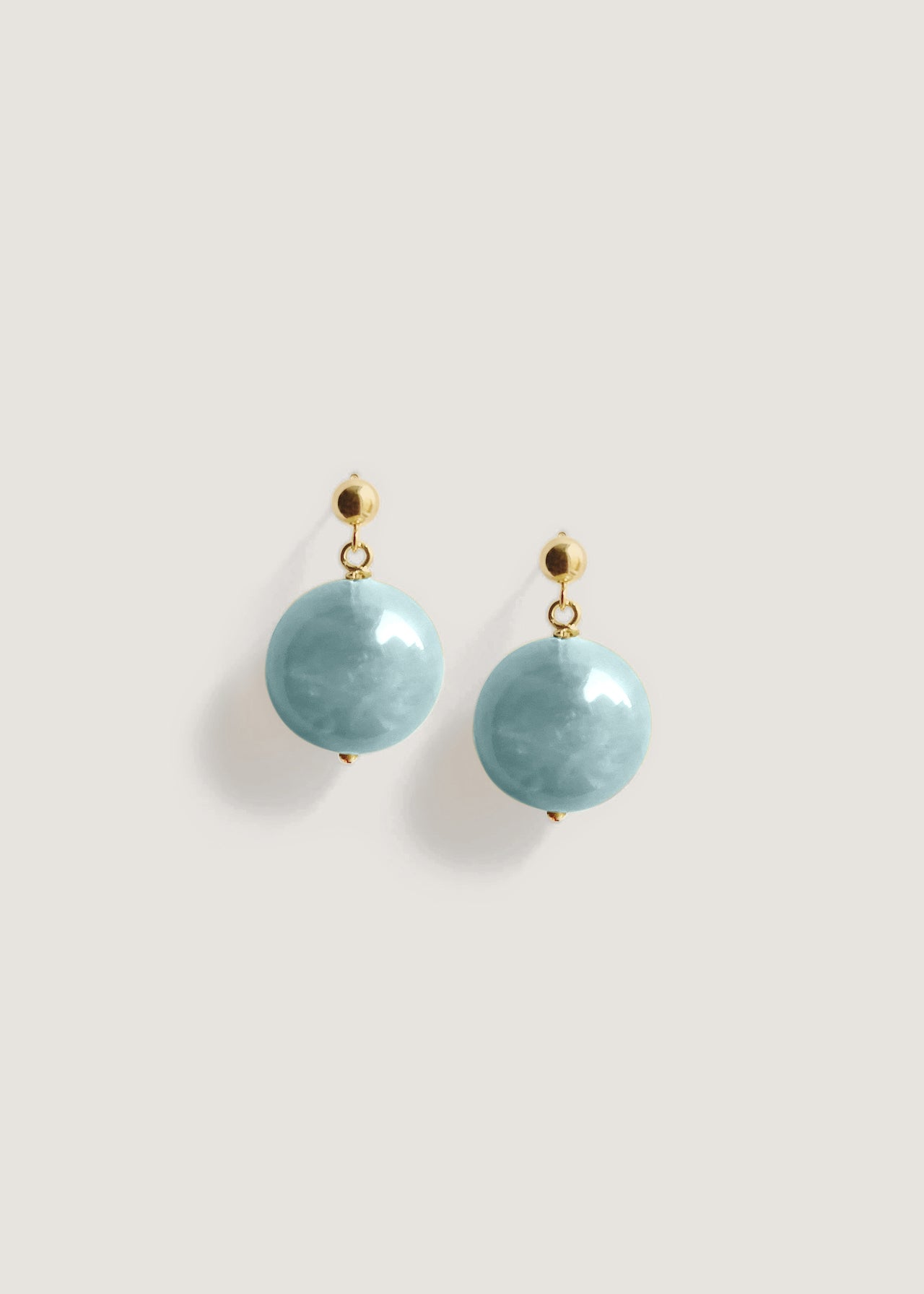 Celeste Drop Earrings Blue Quartz - Kinn
