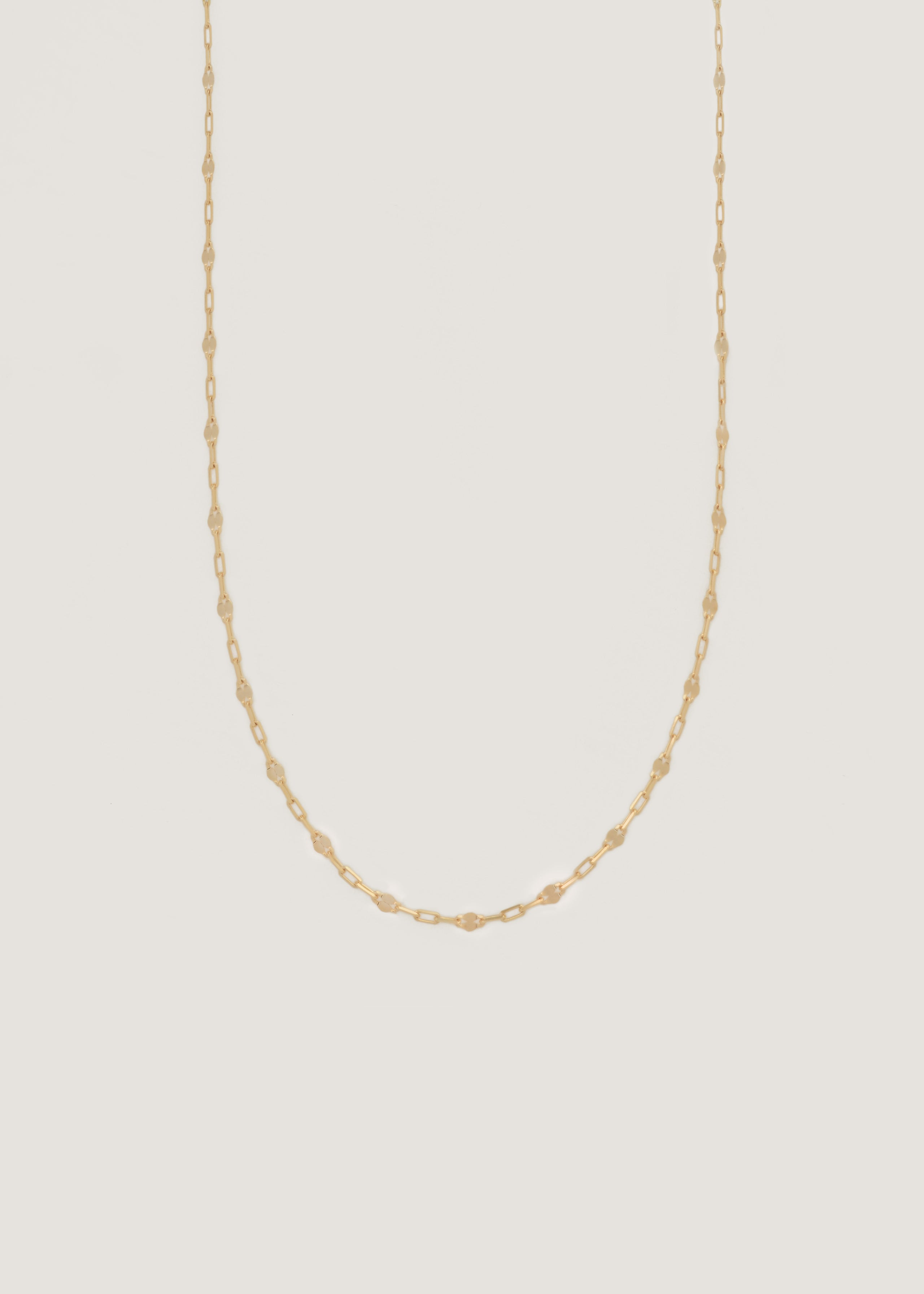 Diamond Cut Rolo Chain Necklace - Kinn