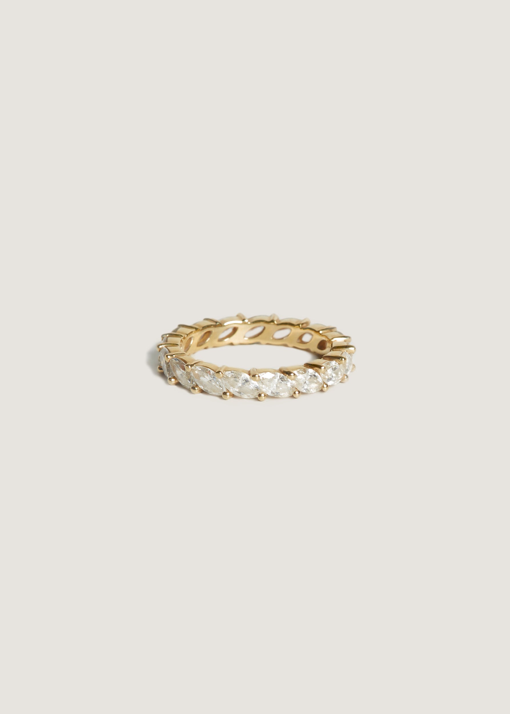 Marquise Eternity Ring Diamond Yellow Gold - Kinn